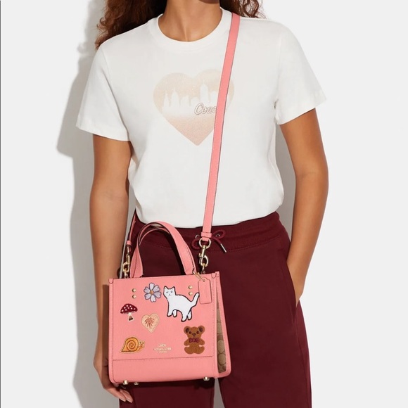 Coach | Bags | Nwt Coach Dempsey Leather Tote 22 With Creature Patches ...